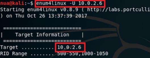 Extract info from Windows Machine using ENUM4LINUX - Impreza Host