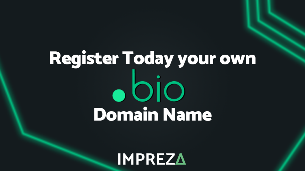 .BIO Domain, made for a Biography Page, Register today! | Impreza Host