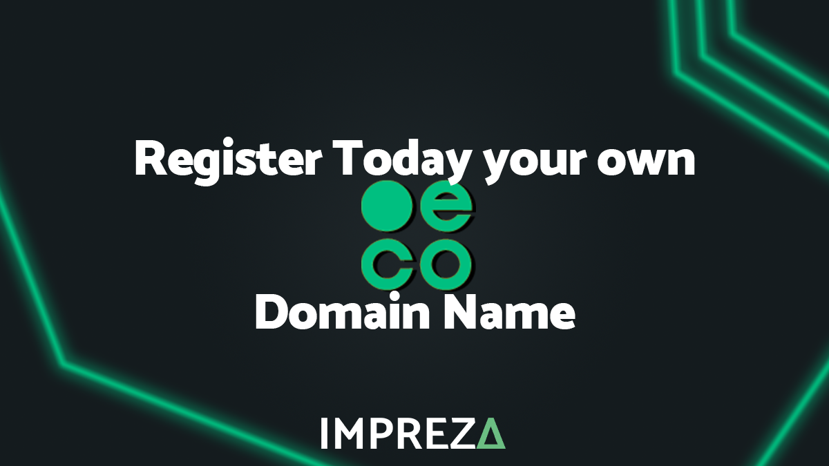 .ECO Domain, Register Today and start your Business Online | Impreza Host